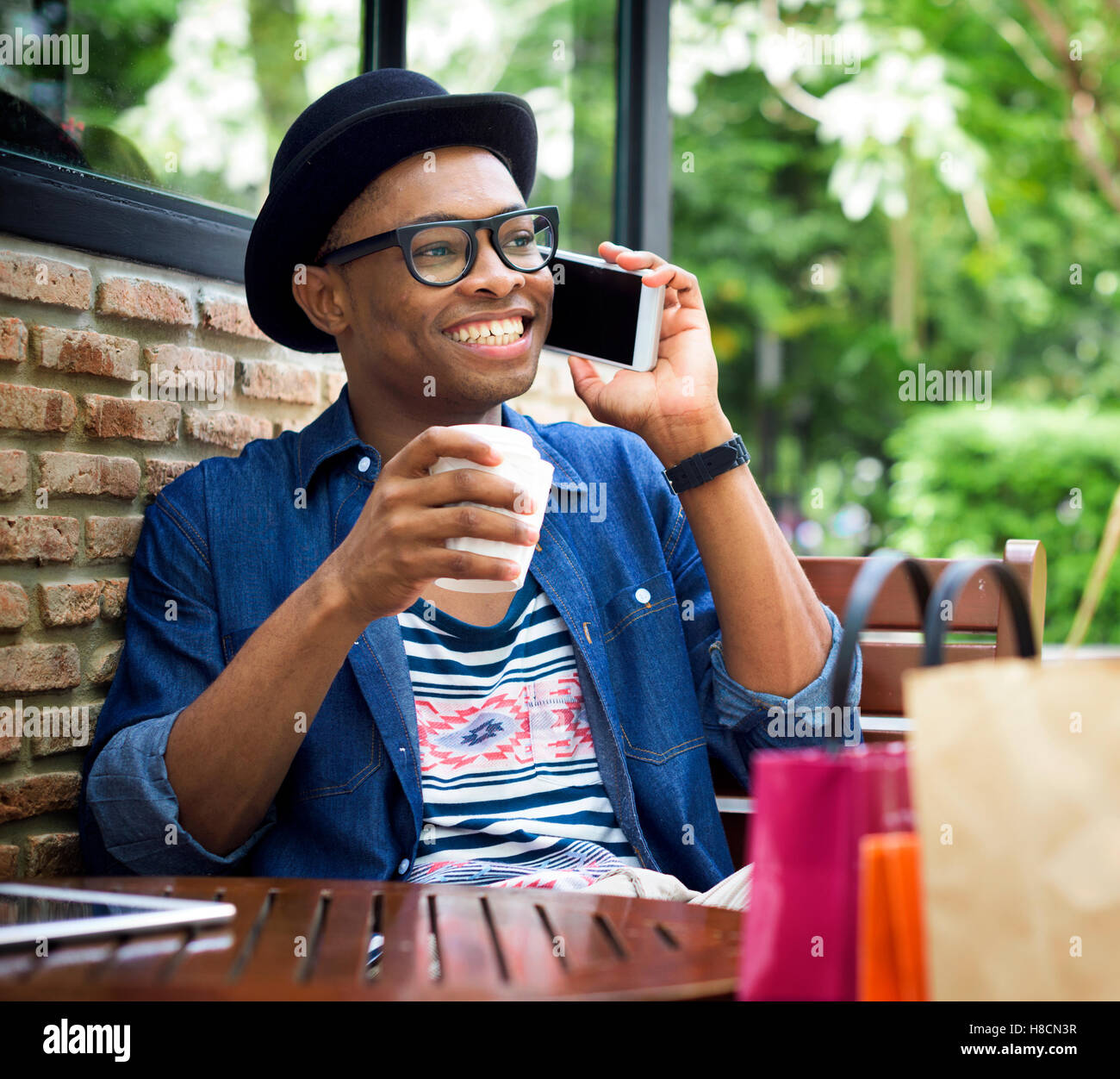 Man Shopping Spending Customer Consumerism Concept Stock Photo - Alamy