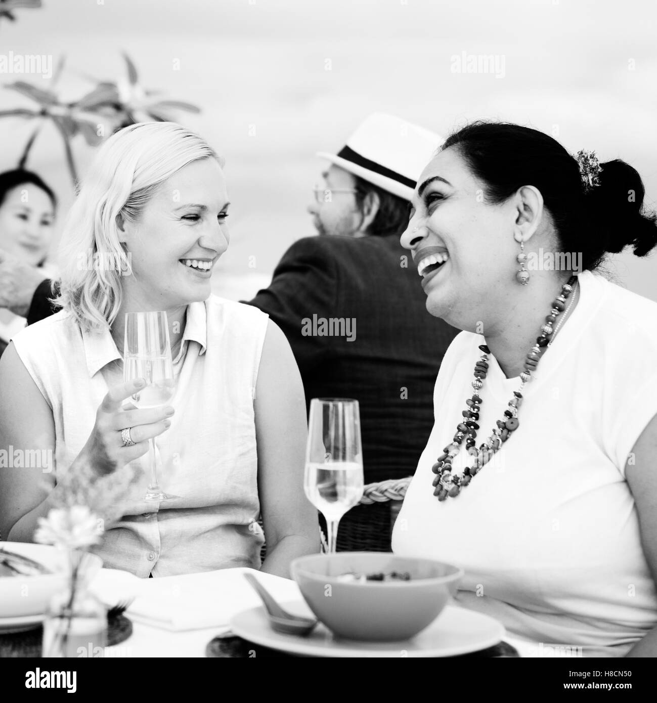 Fine dining concept Black and White Stock Photos & Images - Alamy