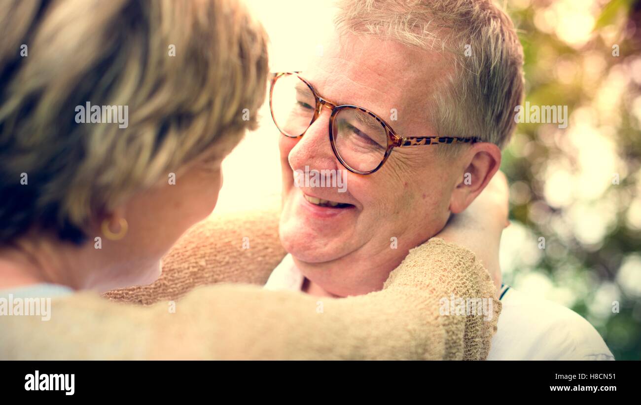 Elderly Senior Couple Romance Love Concept Stock Photo - Alamy