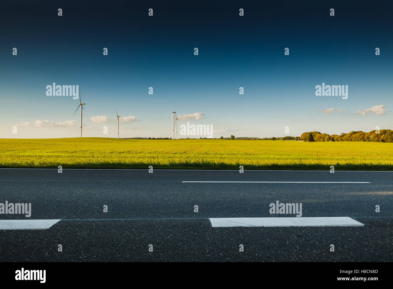 Road wind farm hi-res stock photography and images - Alamy