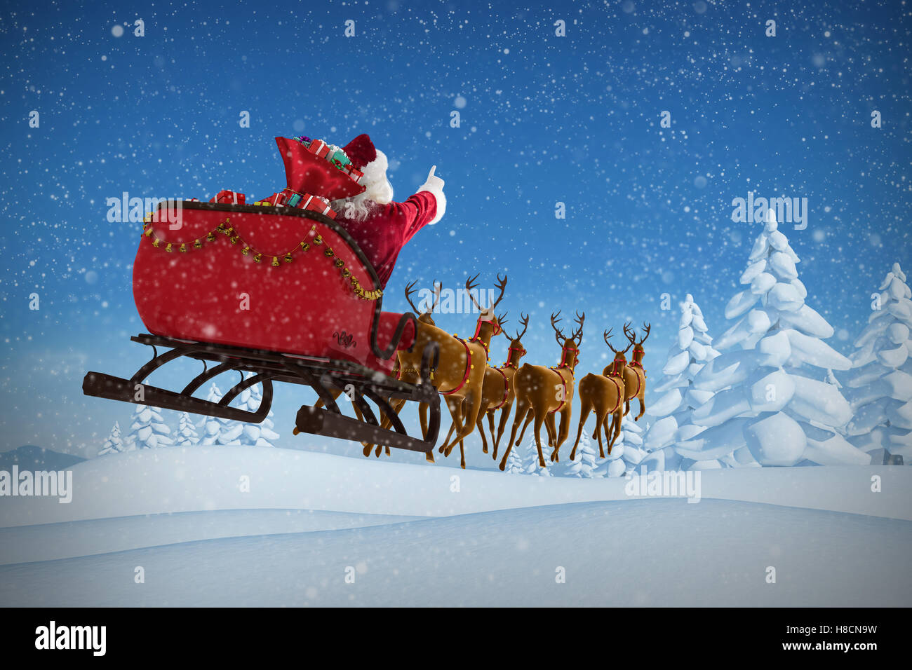 Riding on sleigh hi-res stock photography and images - Alamy