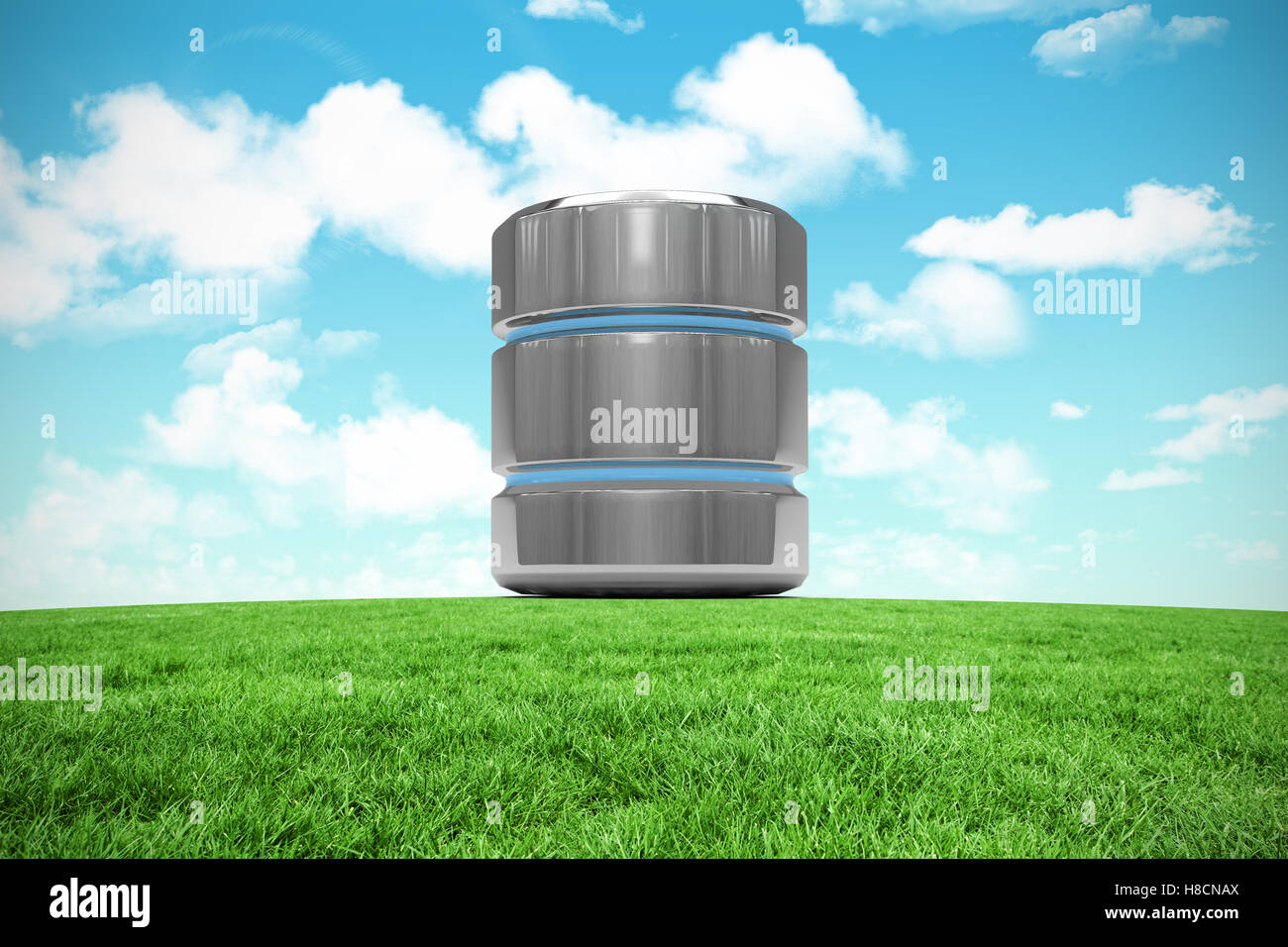 Composite image of database server icon Stock Photo - Alamy