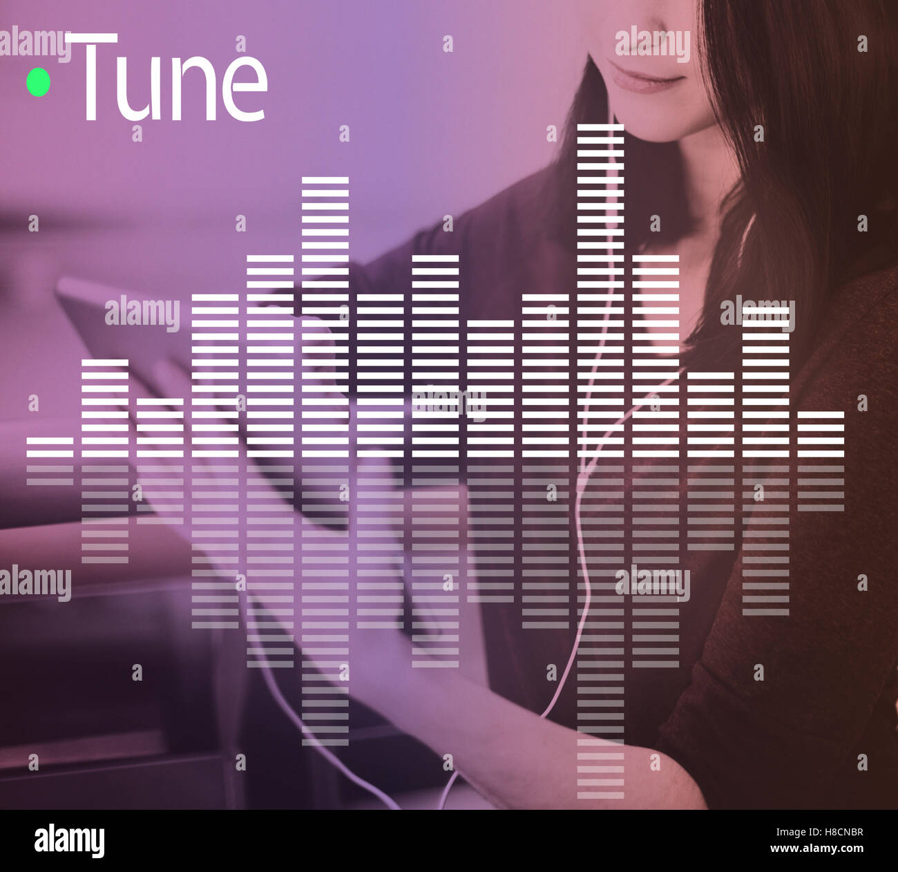 Music Audio Melody Wave Graphic Concept Stock Photo - Alamy