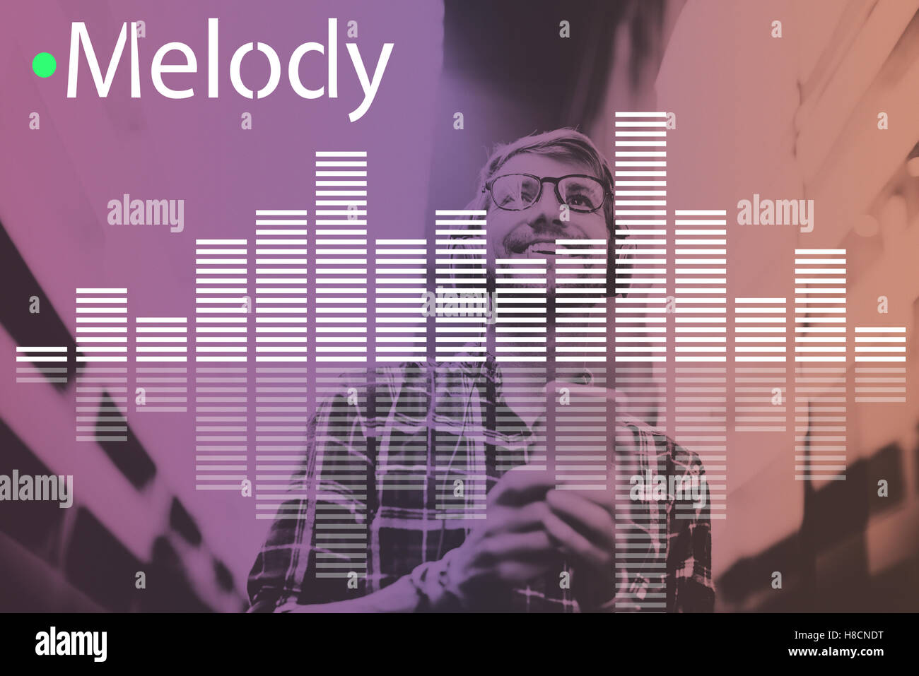 Music Audio Melody Wave Graphic Concept Stock Photo - Alamy