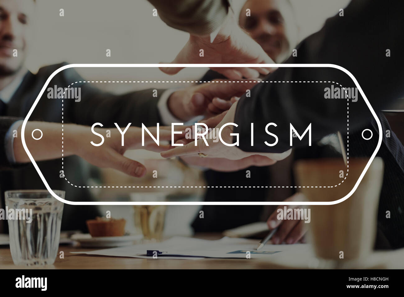 Synergism Synergy Interaction Cooperation Unity Concept Stock Photo - Alamy