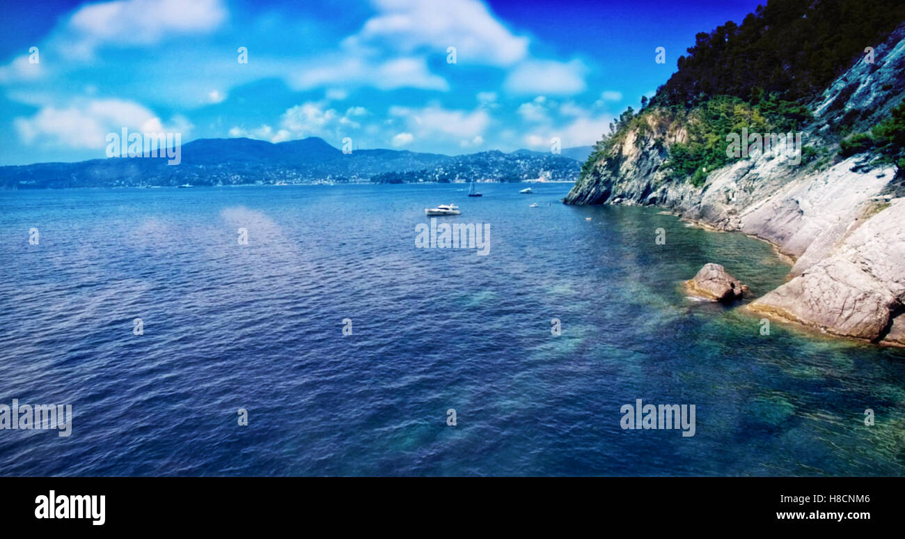Beautiful bay view with boats hi-res stock photography and images - Alamy