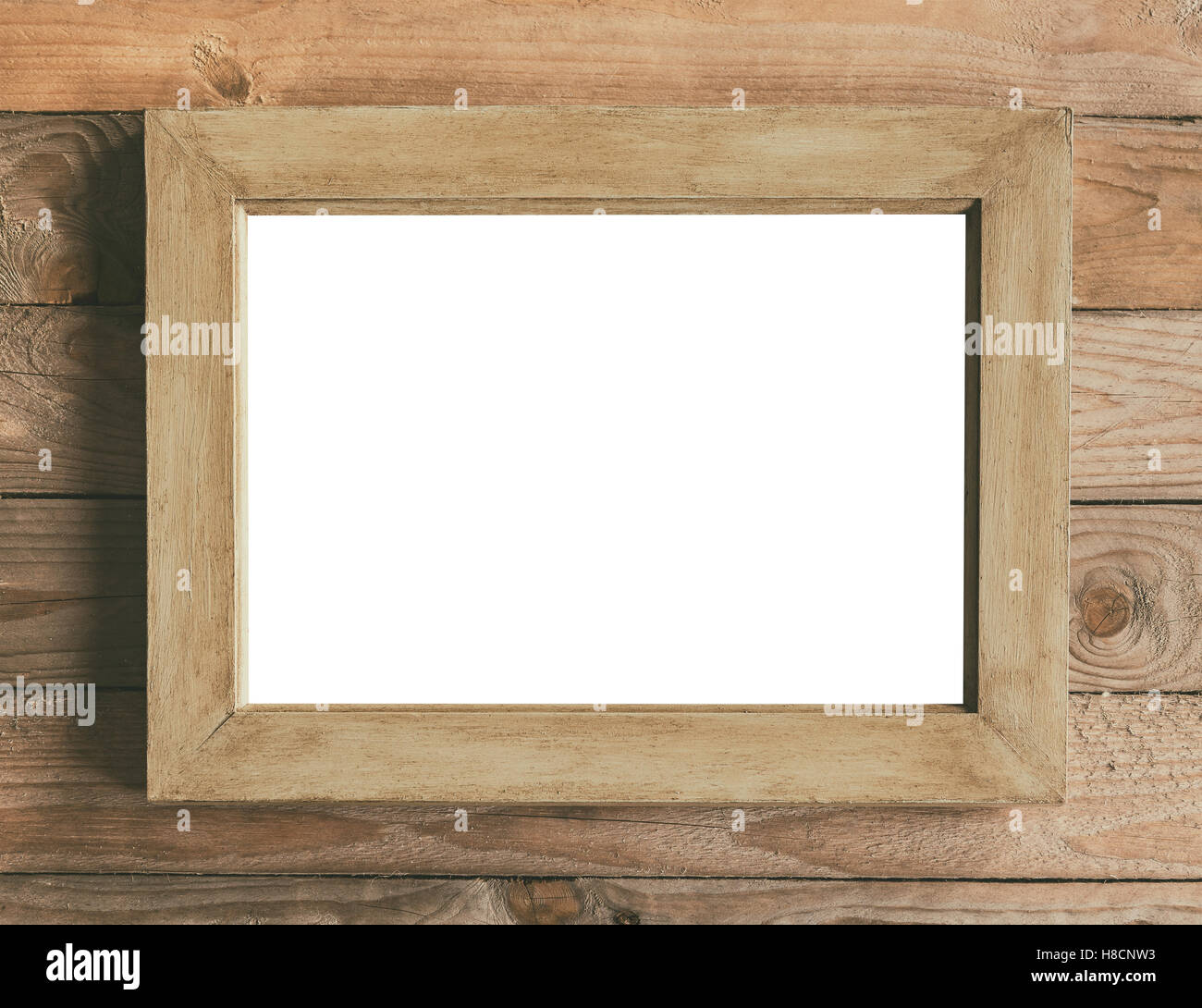 Image of rustic wooden frame mock up Stock Photo - Alamy