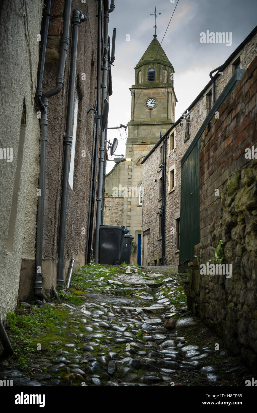 Coldstream, Berwickshire, Scotland on the English border - a narrow ...