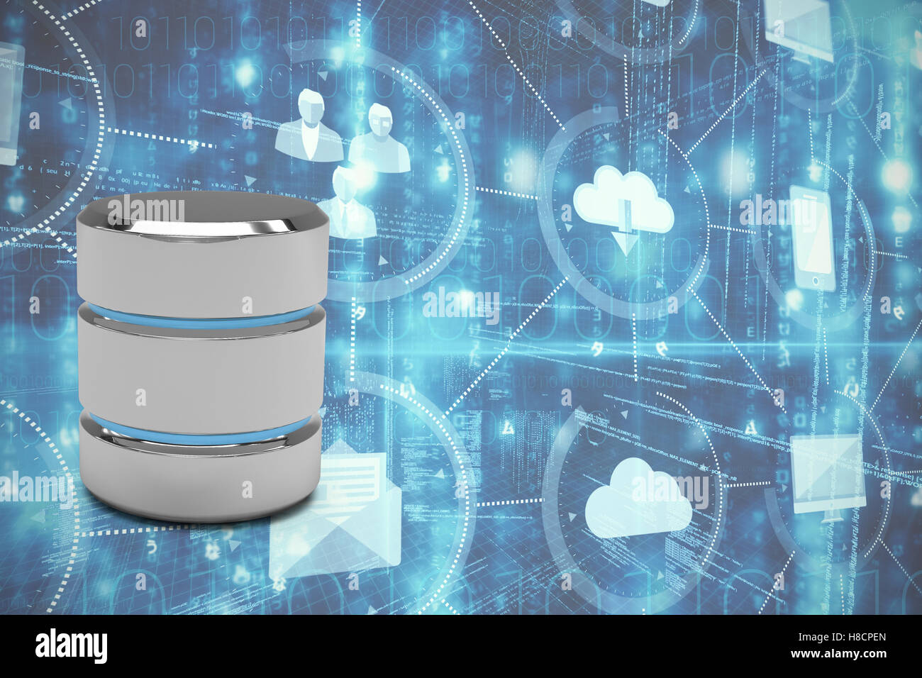 Composite image of hard drive symbol Stock Photo - Alamy