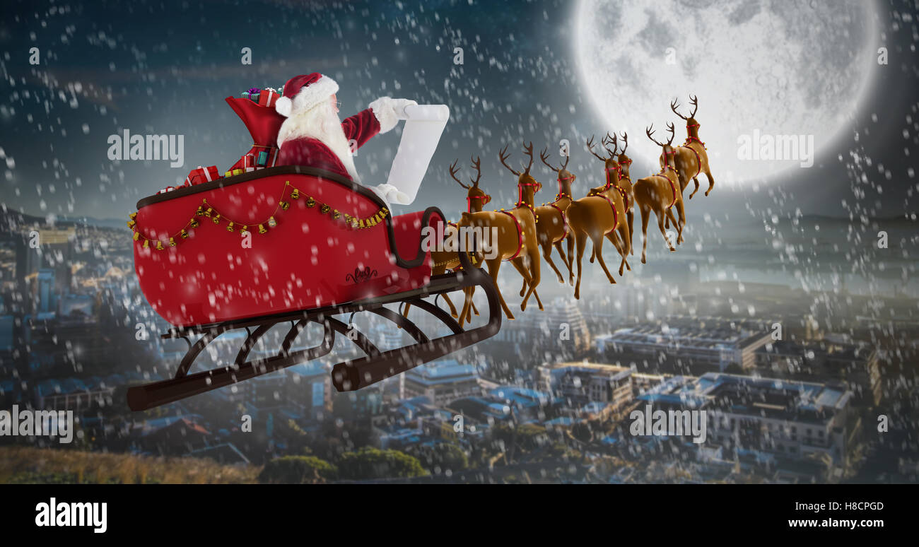Sled of santa claus hi-res stock photography and images - Alamy
