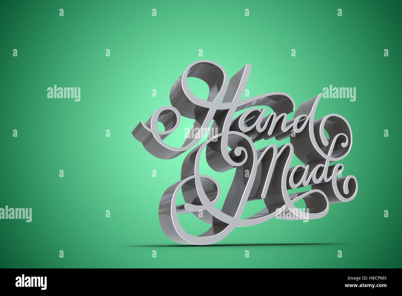 Composite image of illustration of hand made text Stock Photo - Alamy