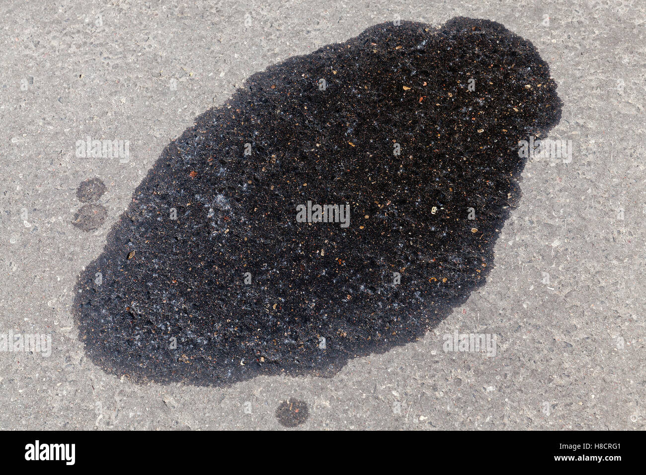 oil on the road Stock Photo - Alamy