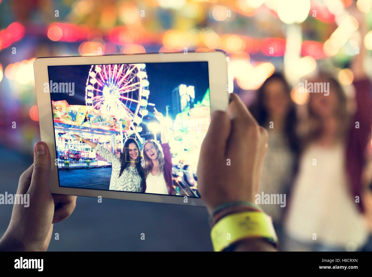 Amusement Carnival Theme Park Funfair Festival Concept Stock Photo - Alamy