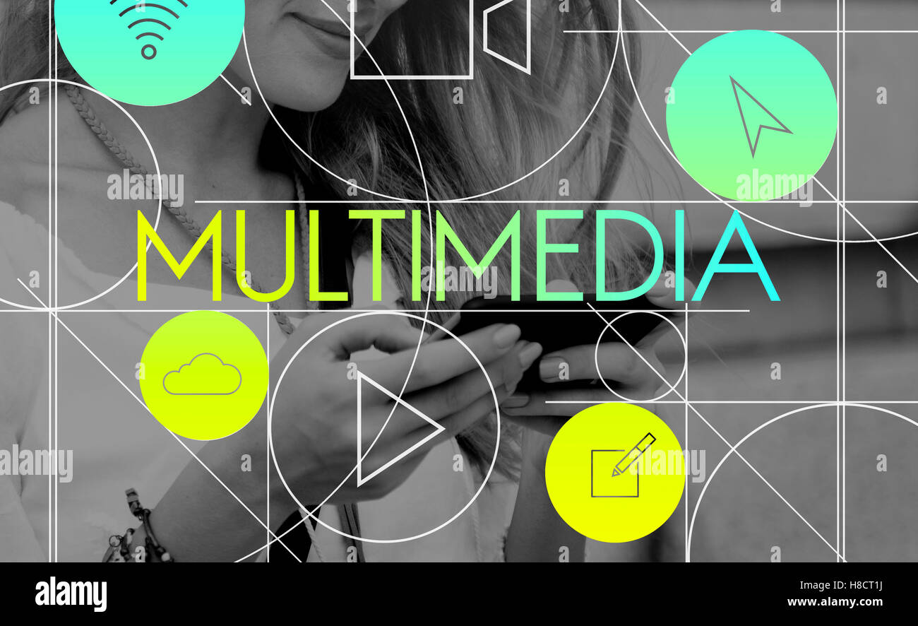 Communication Connection Internet Media Concept Stock Photo - Alamy
