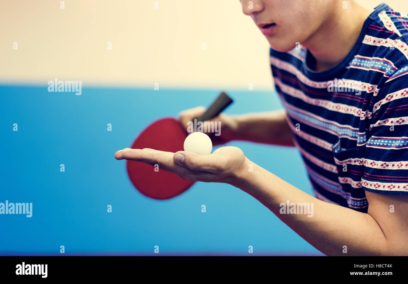 Table Tennis Ping-Pong Sport Activity Concept Stock Photo - Alamy