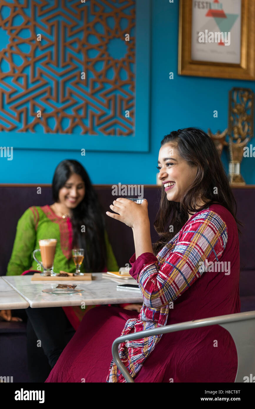Indian Ethnicity Drinking Cafe Break Coffee Tea Concept Stock Photo - Alamy