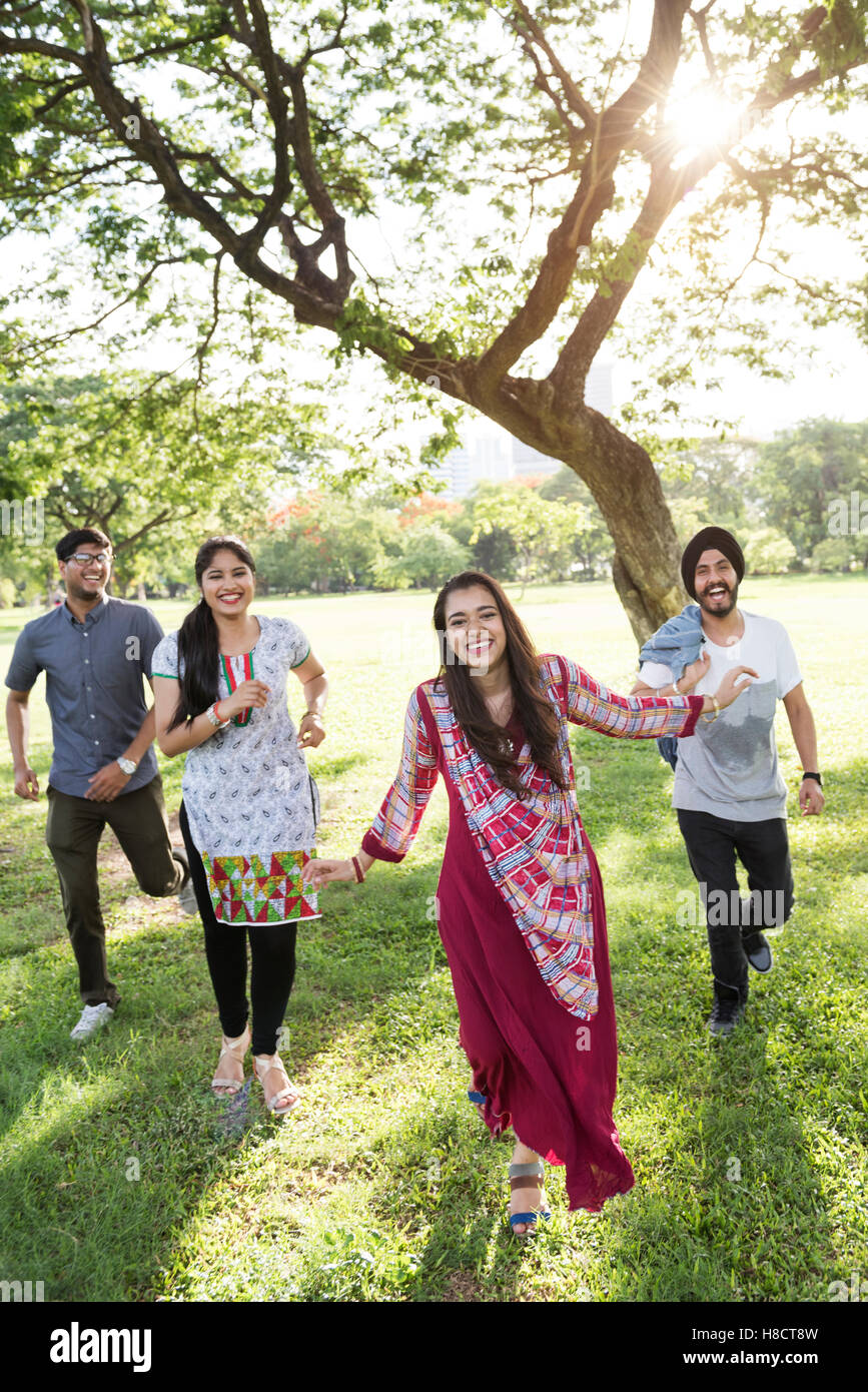 Indian ethnicity park companionship hi-res stock photography and images ...