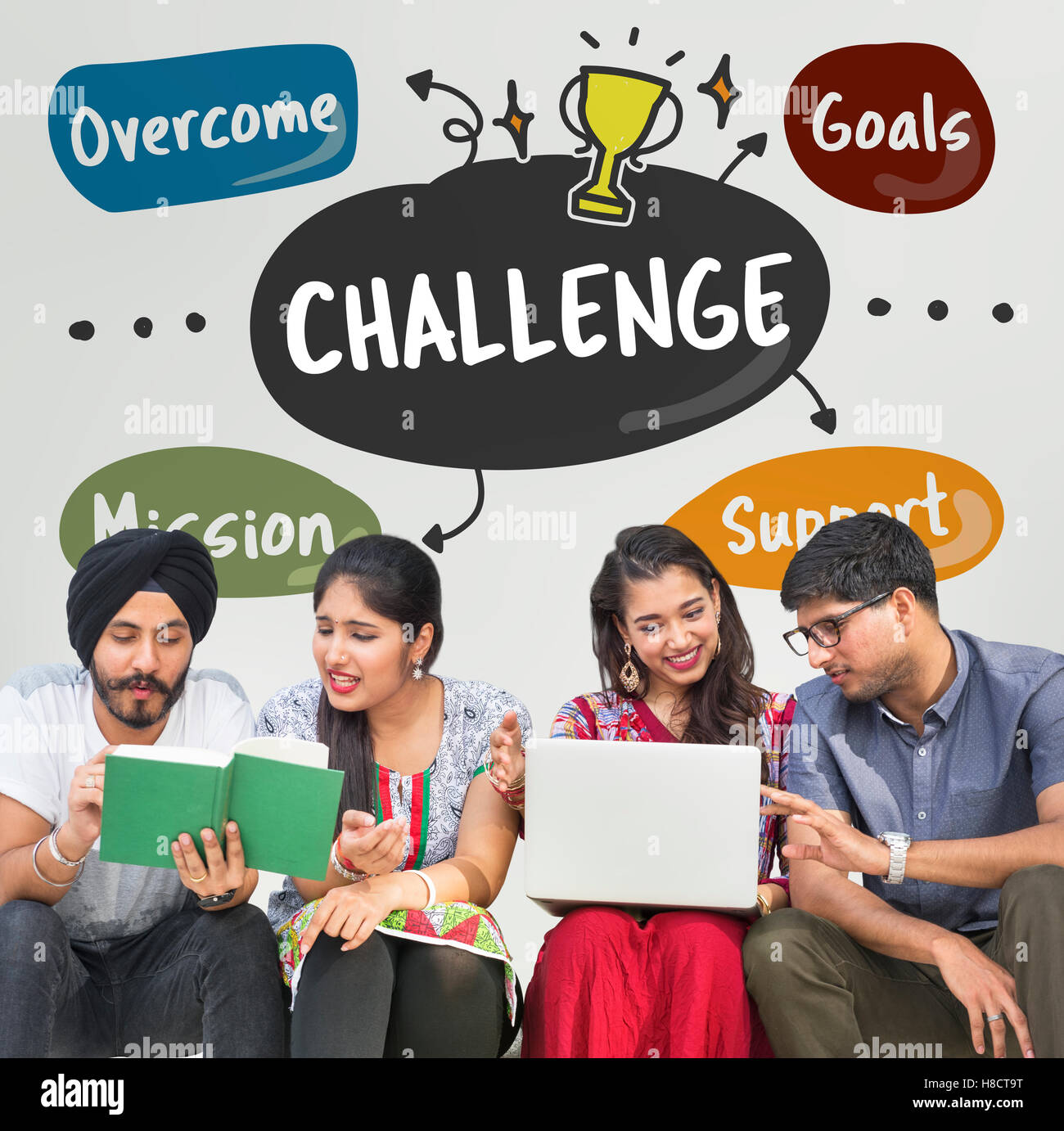 Challenge Competition Goals Improvement Mission Concept Stock Photo - Alamy