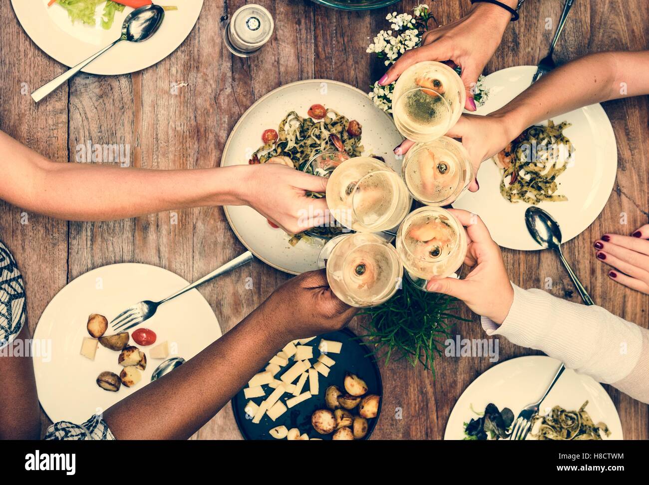 Women Communication Dinner Together Concept Stock Photo - Alamy