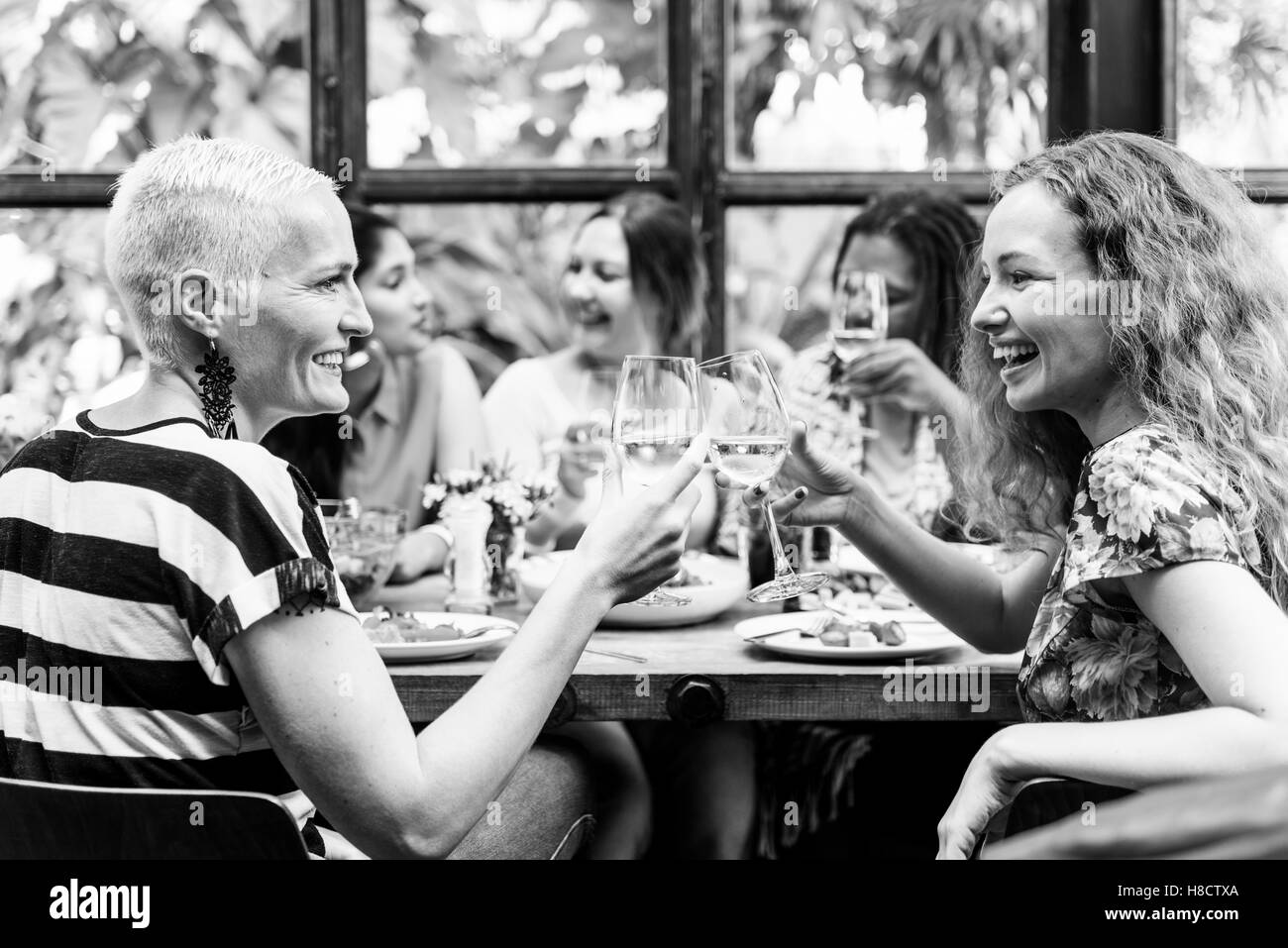 Caucasian communication Black and White Stock Photos & Images - Alamy