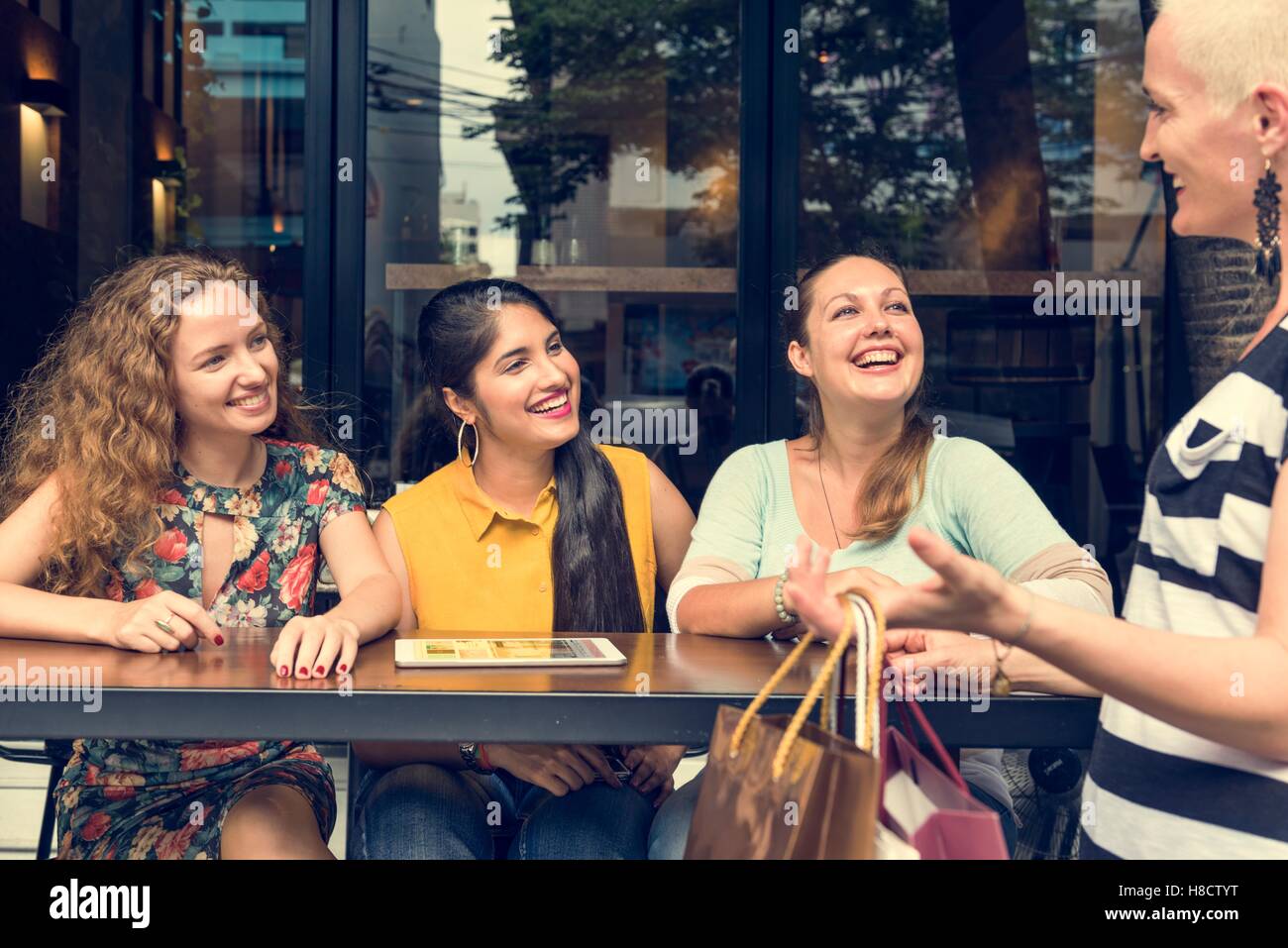 Women Communication Connection Happiness Concept Stock Photo - Alamy