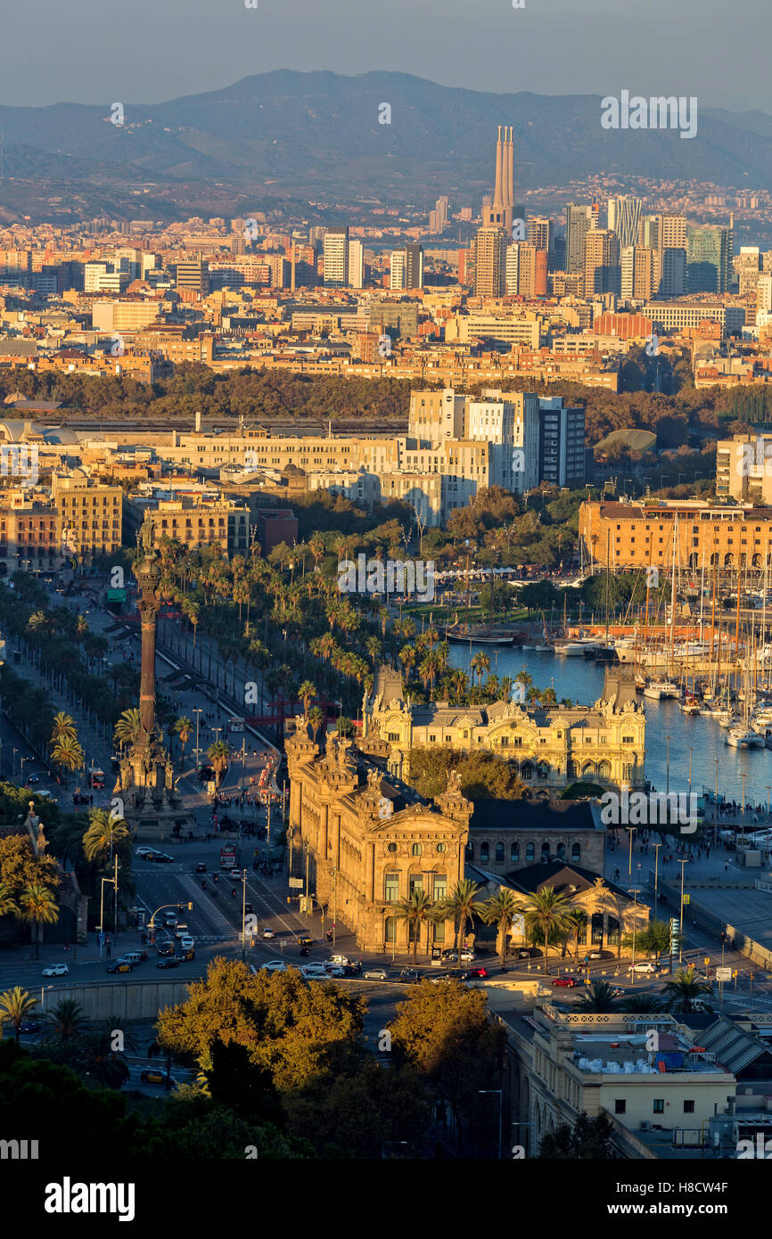 Barcelona landscape hi-res stock photography and images - Alamy