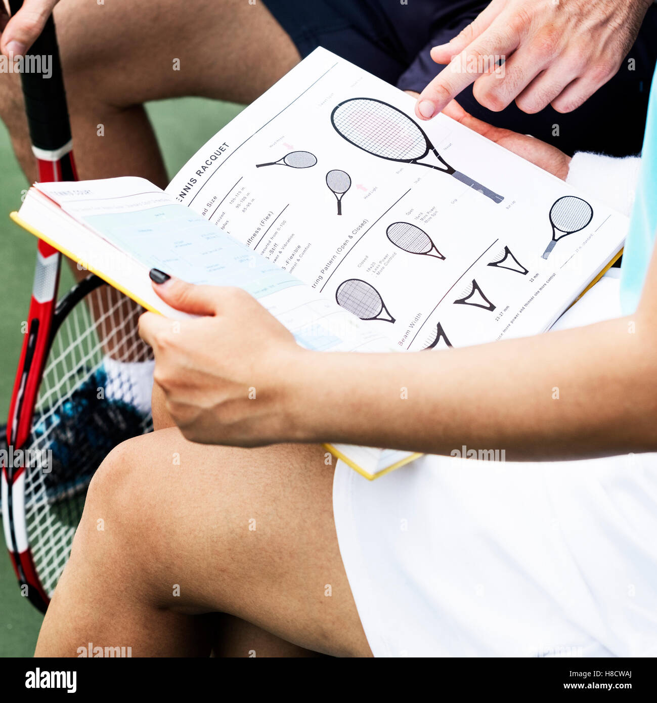 Tennis Trainer Training Coaching Knowledge Concept Stock Photo - Alamy