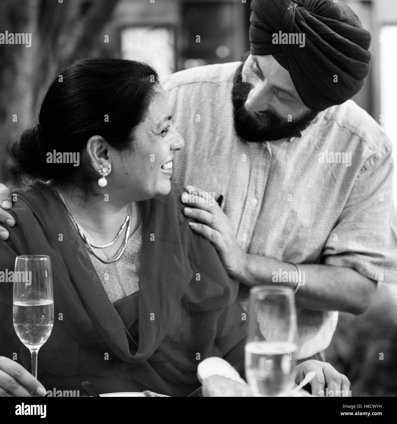 Indian Couple Love Care Concept Stock Photo - Alamy