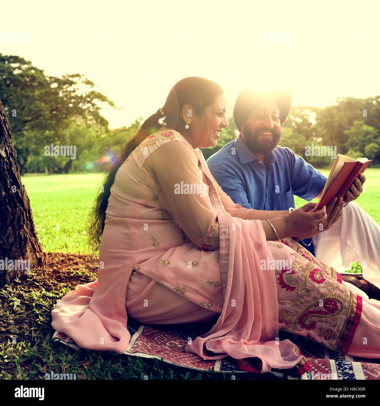 Indian Couple Love Care Concept Stock Photo - Alamy