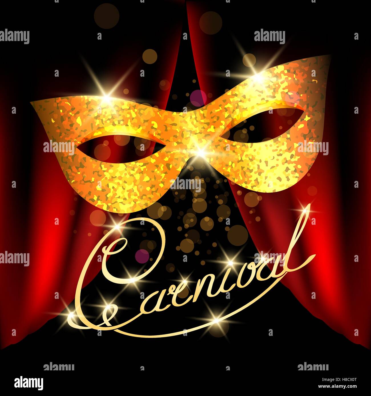 Venetian masquerade abstract Stock Vector Images - Alamy