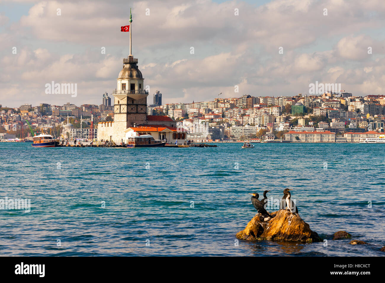 Maiden's Tower in istanbul, Turkey Stock Photo - Alamy