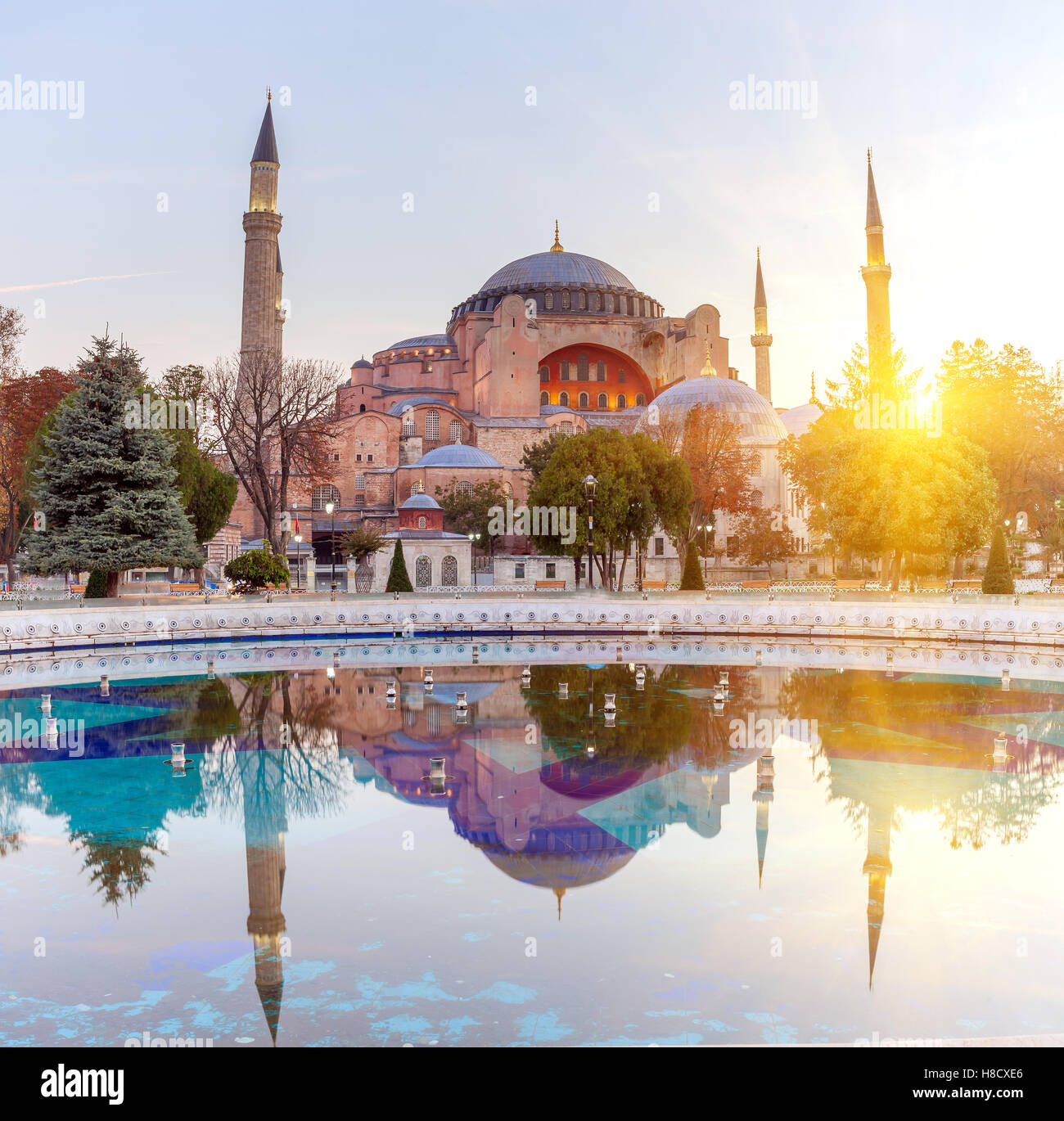 Hagia Sophia in Istanbul. The world famous monument of Byzantine ...