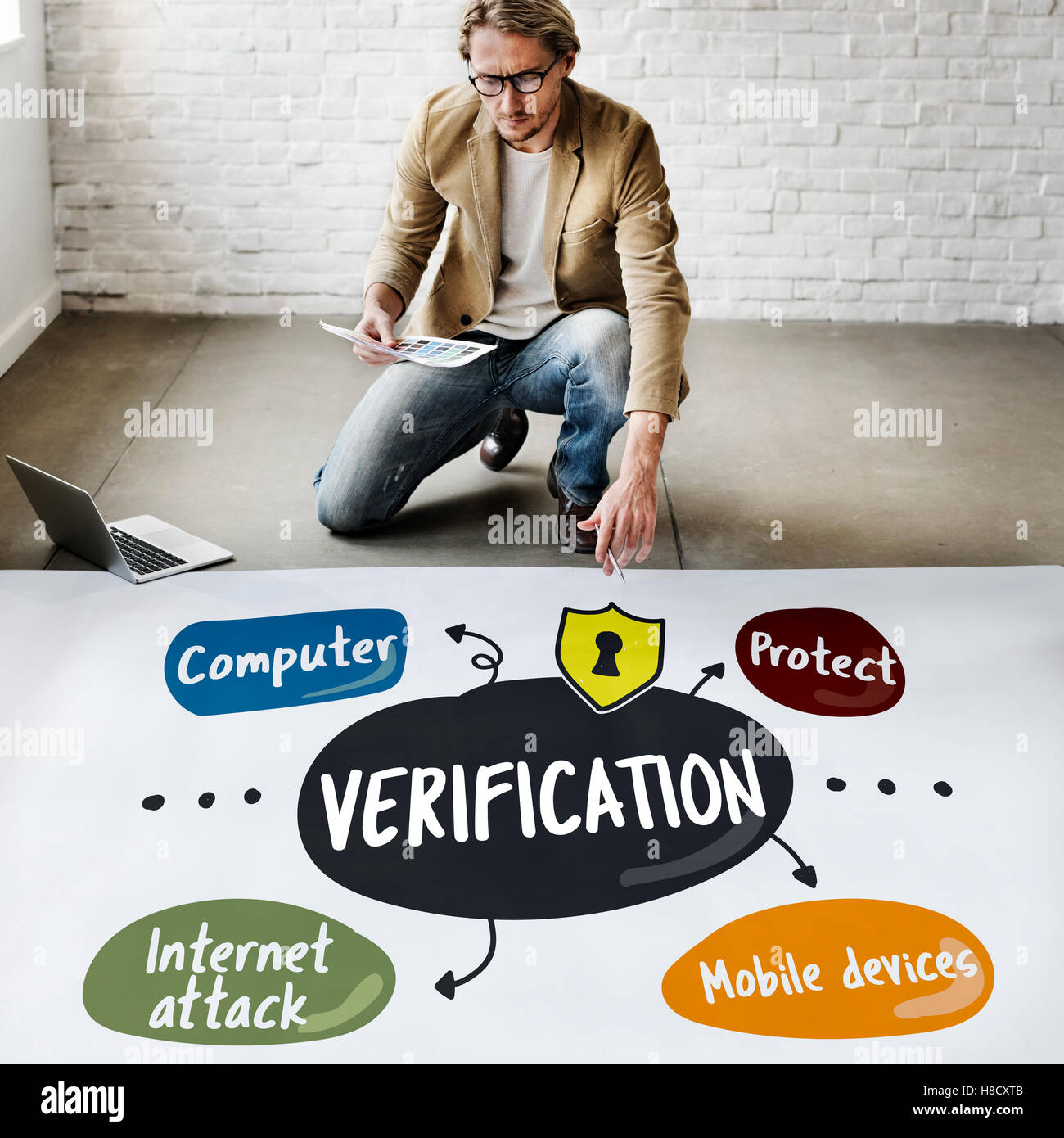 Protection Privacy Word Diagram Concept Stock Photo - Alamy