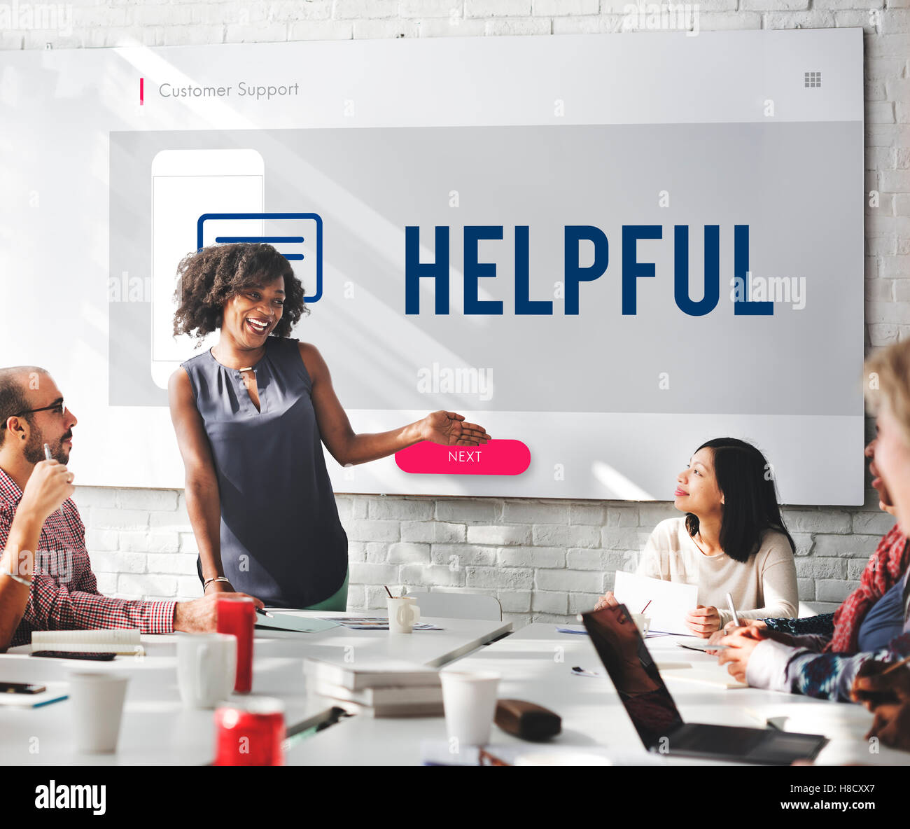 Customer Mobile Communication Speech Bubble Concept Stock Photo - Alamy