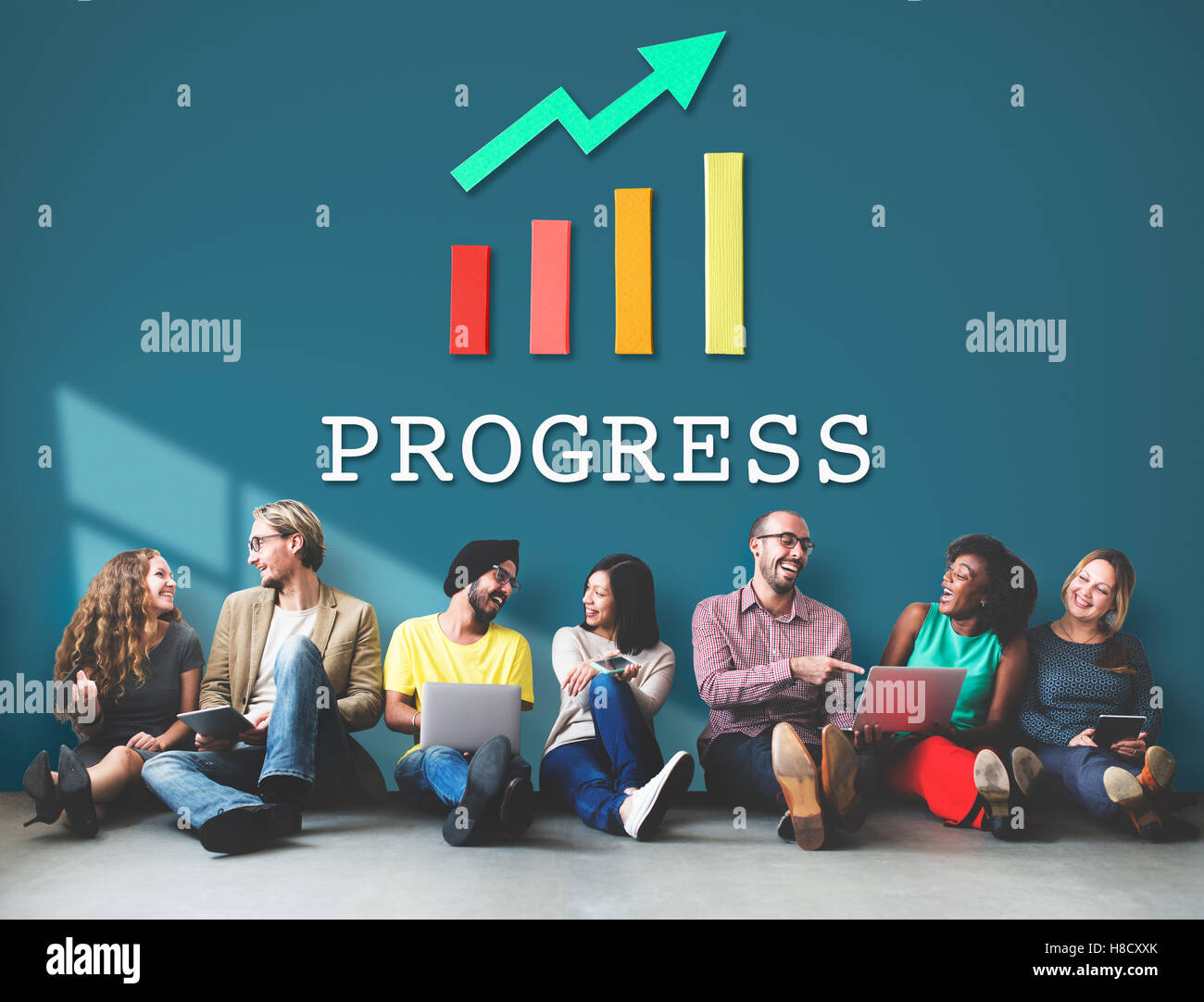 Finance Economic Progress Analysis Concept Stock Photo - Alamy