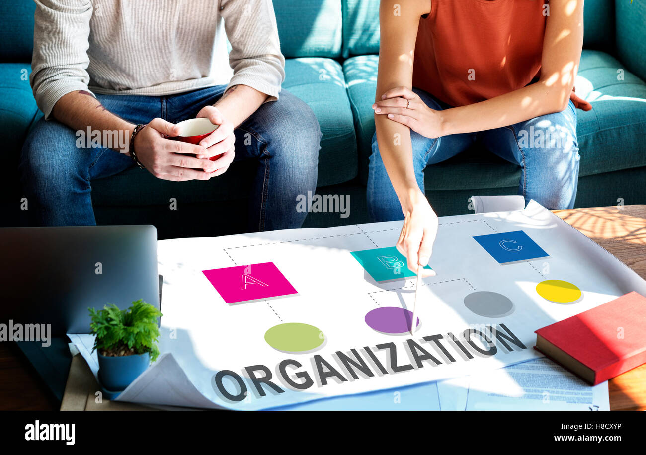 Organization Chart Position Structure Concept Stock Photo - Alamy