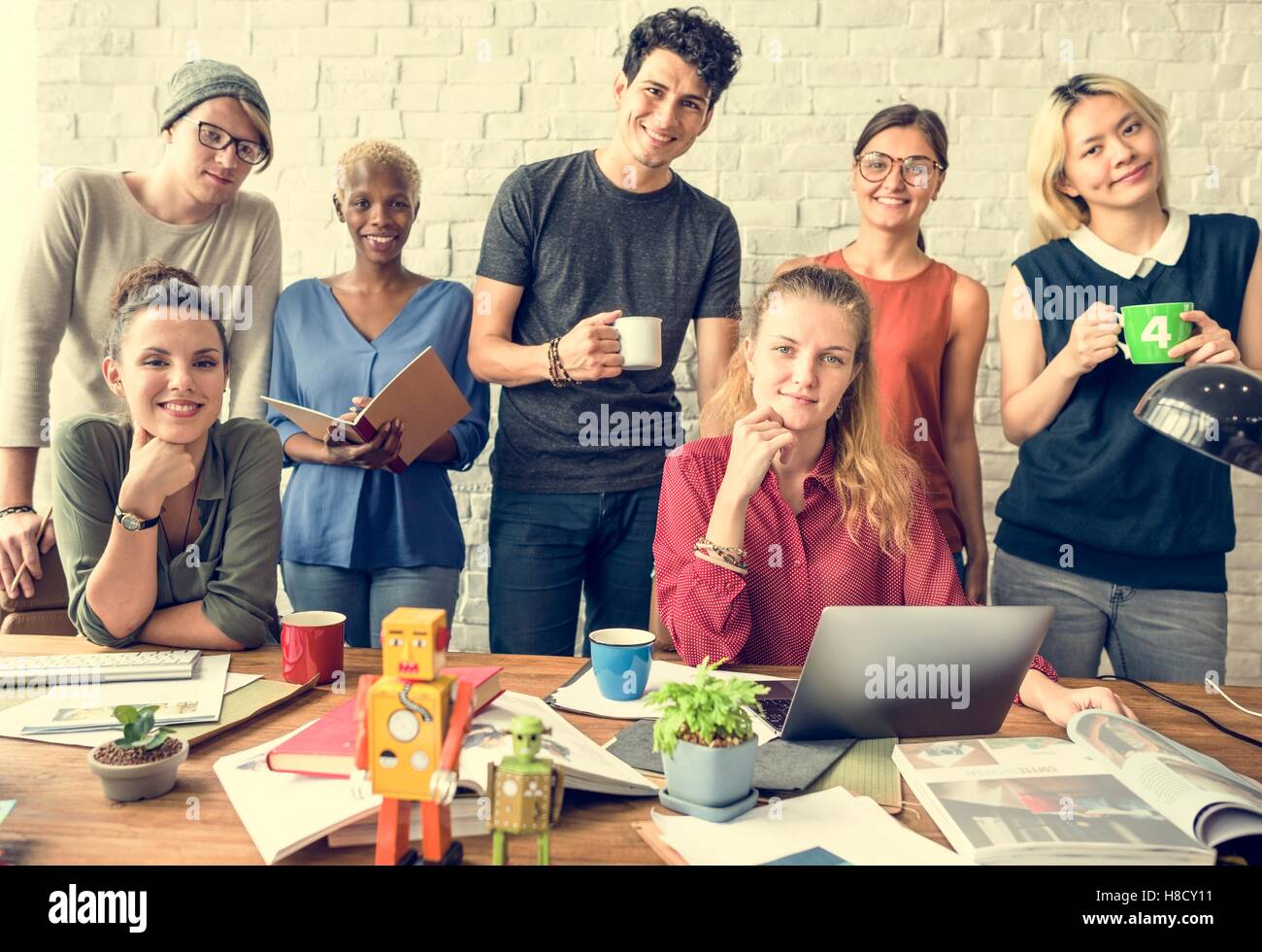 Teamwork Discussion Meeting Brainstorming Start up Concept Stock Photo ...