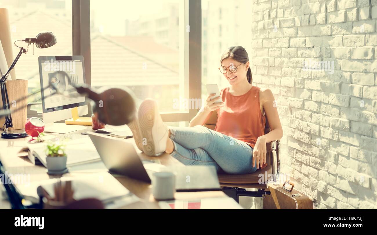 Analysis Casual Chill Reading Book Studying Concept Stock Photo - Alamy