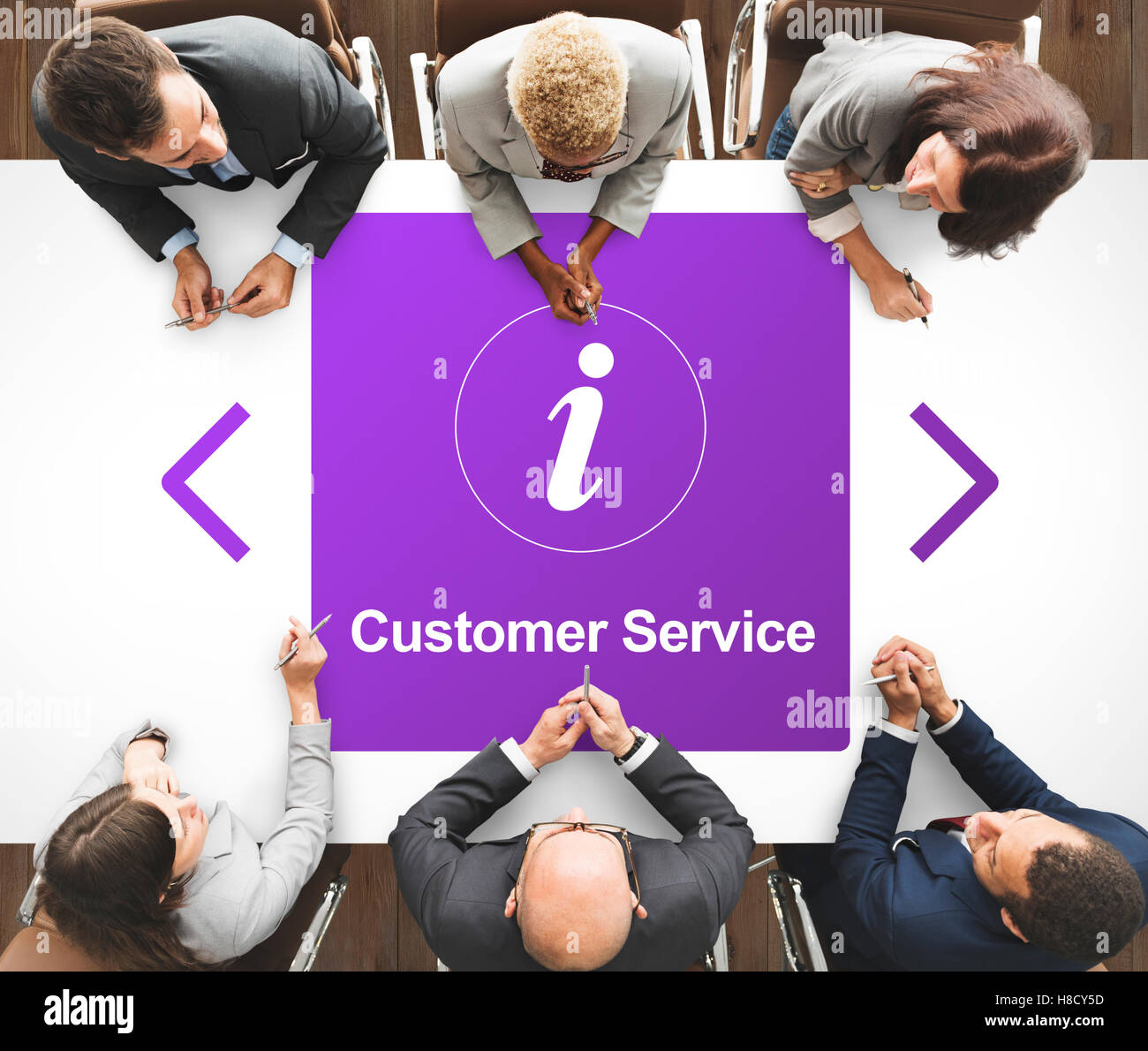 Customer Service Information Icon Concept Stock Photo - Alamy