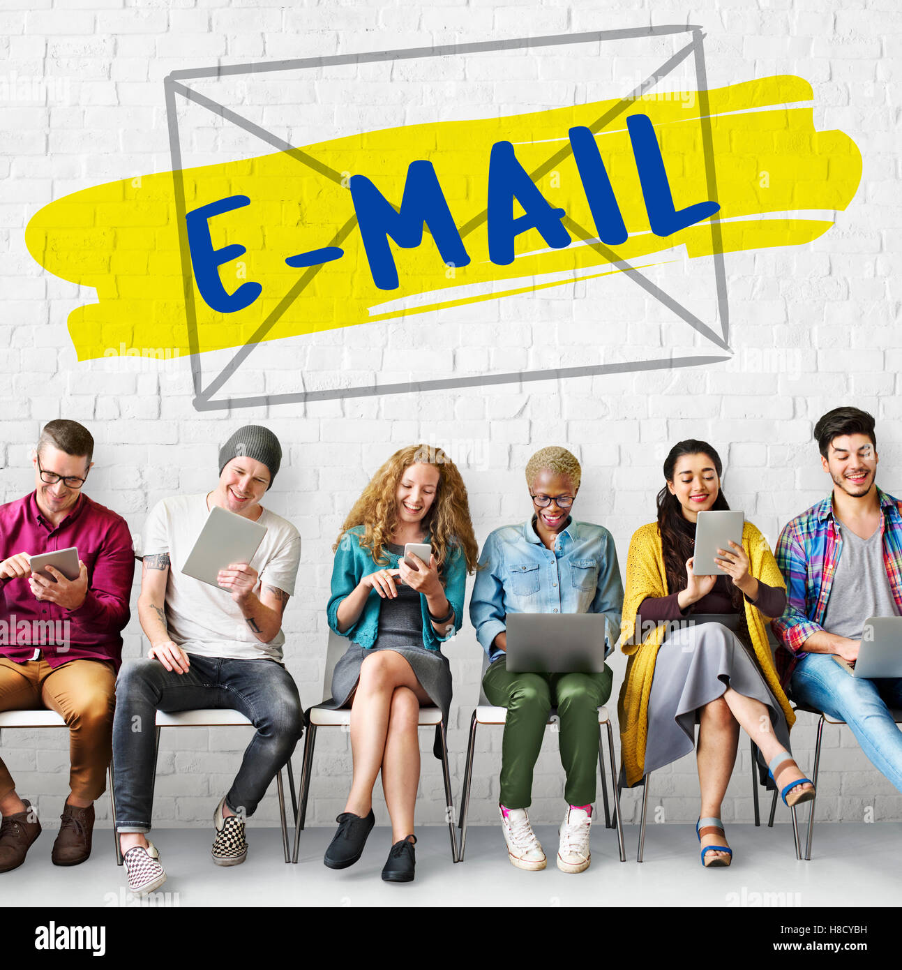 Mail Chat Communication Message Concept Stock Photo - Alamy