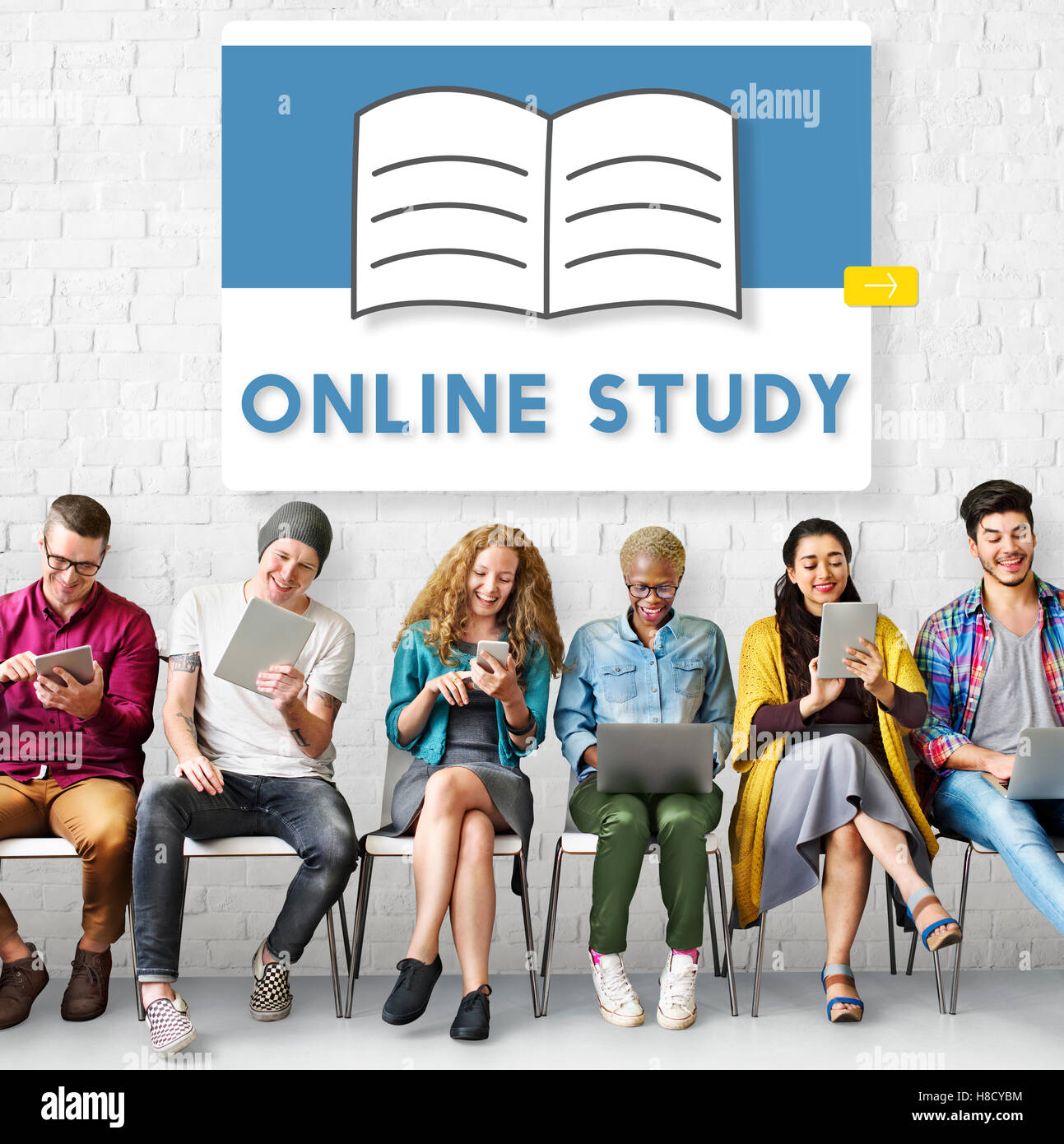 E-learning Online Class Study Knowledge Ideas Concept Stock Photo - Alamy