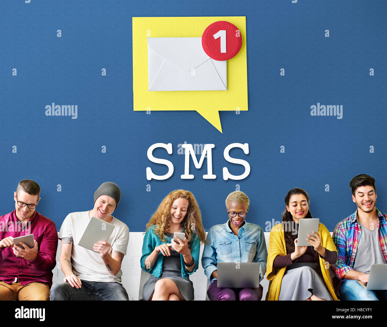 Message Notification Inbox Envelope Concept Stock Photo - Alamy