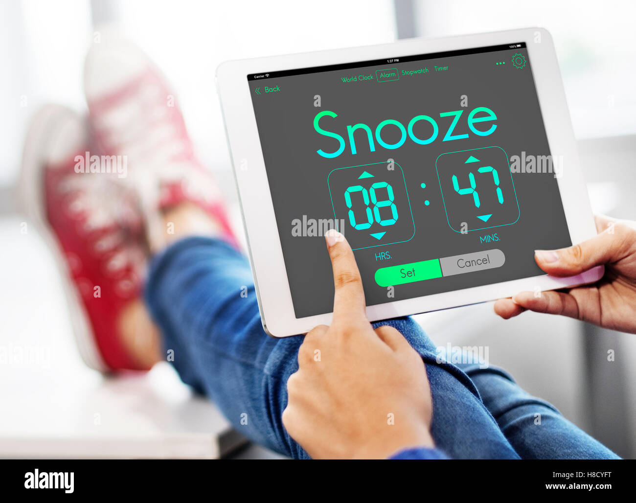 Reminder Wake Up Clock Concept Stock Photo - Alamy