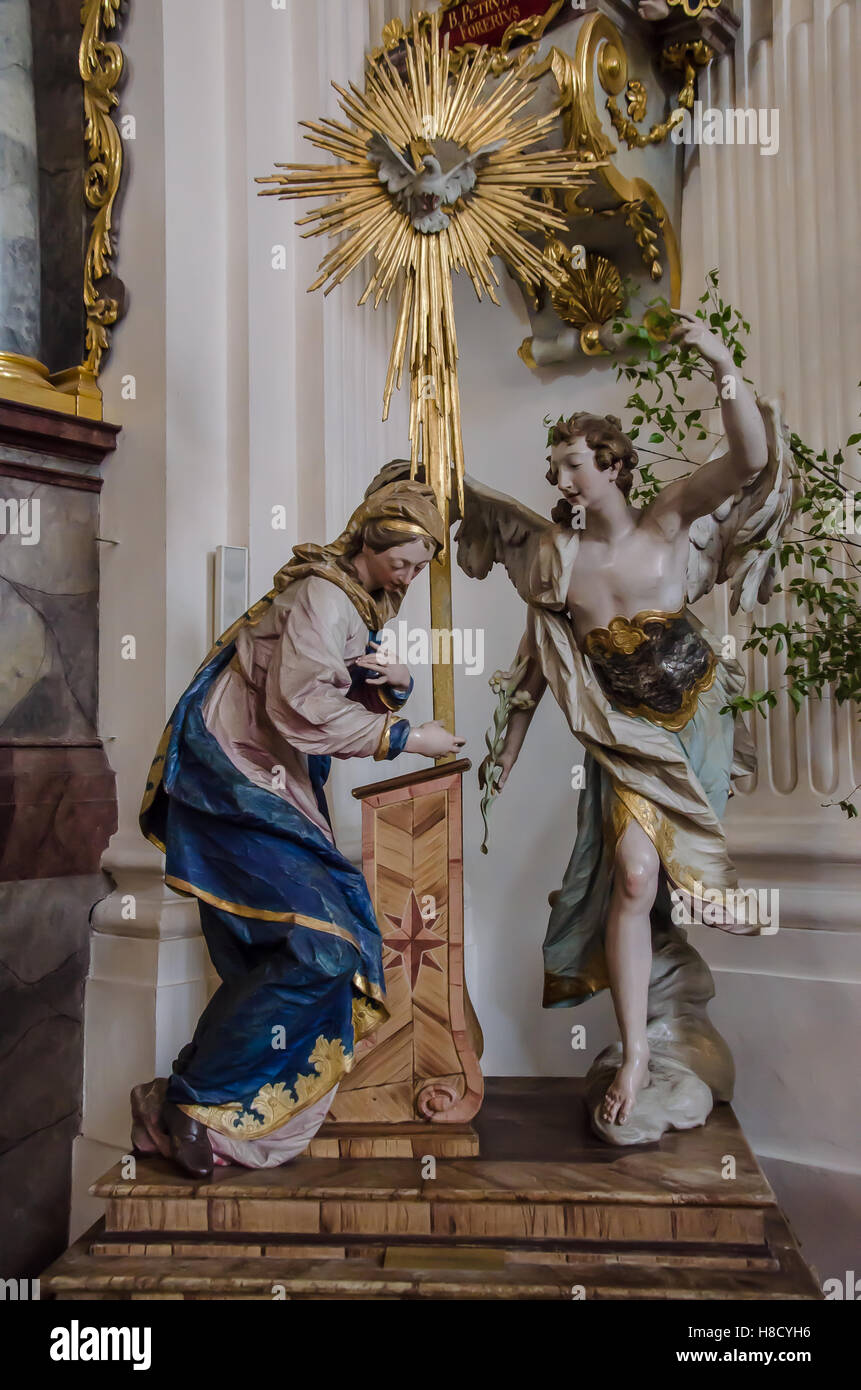 Weyarn famous rococo church Stock Photo - Alamy