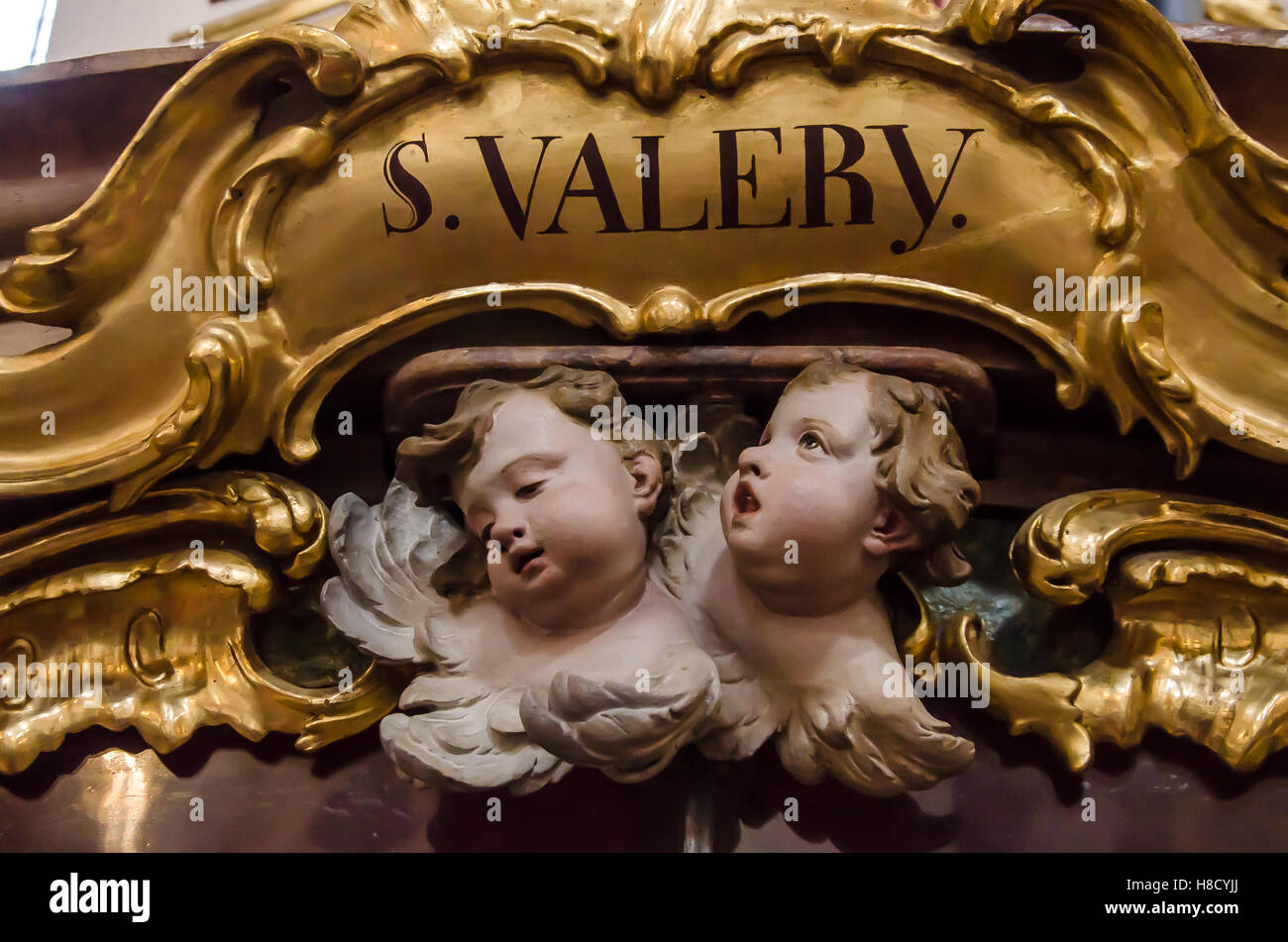 Weyarn famous rococo church Stock Photo - Alamy