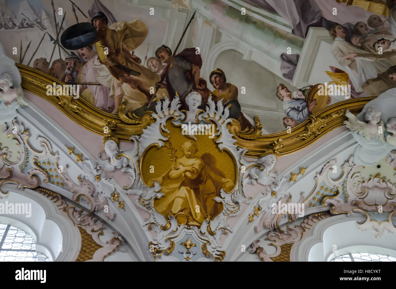 Weyarn famous rococo church Stock Photo - Alamy