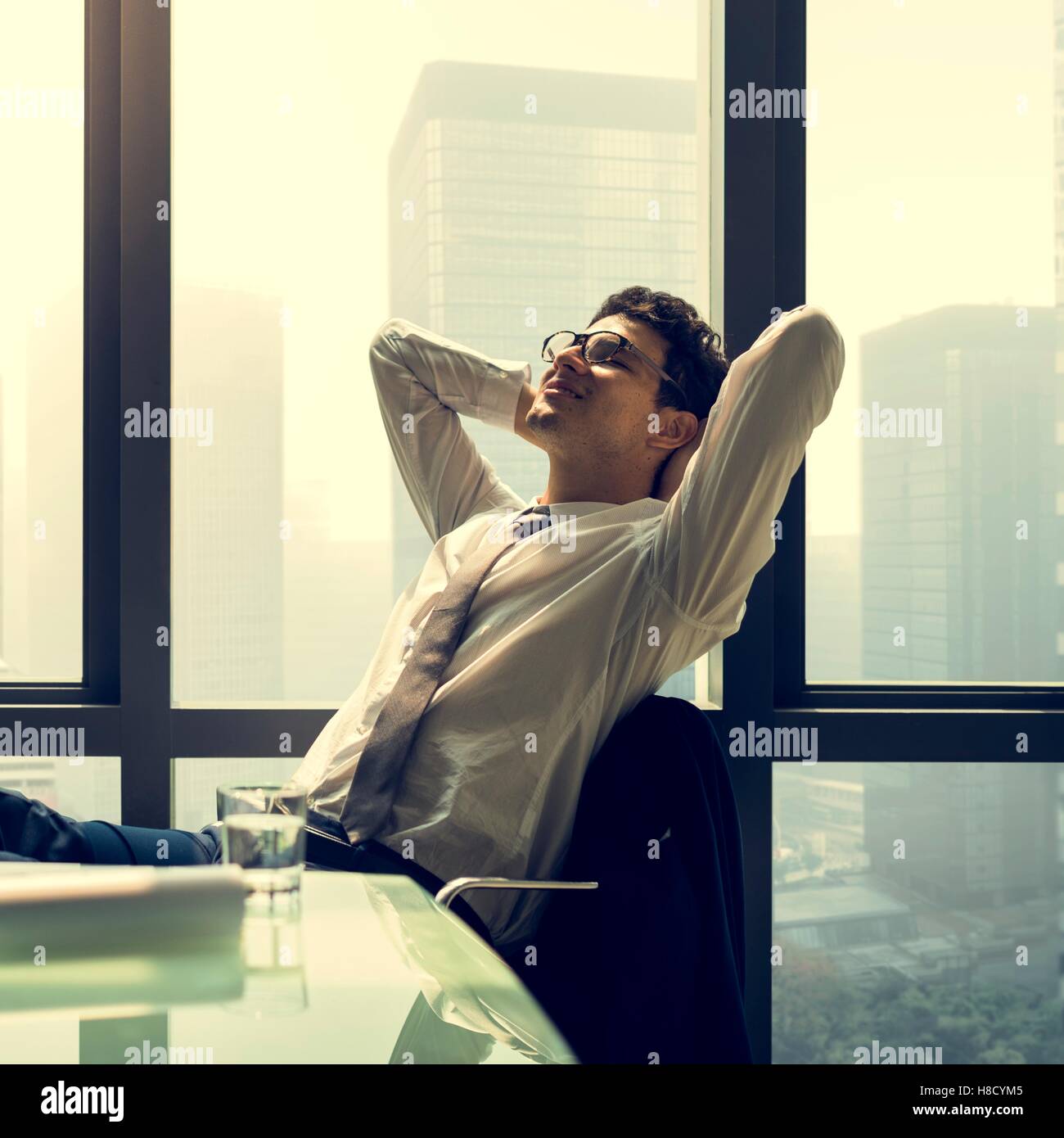 Businessman Enterpreneur Motivation Objective Concept Stock Photo - Alamy