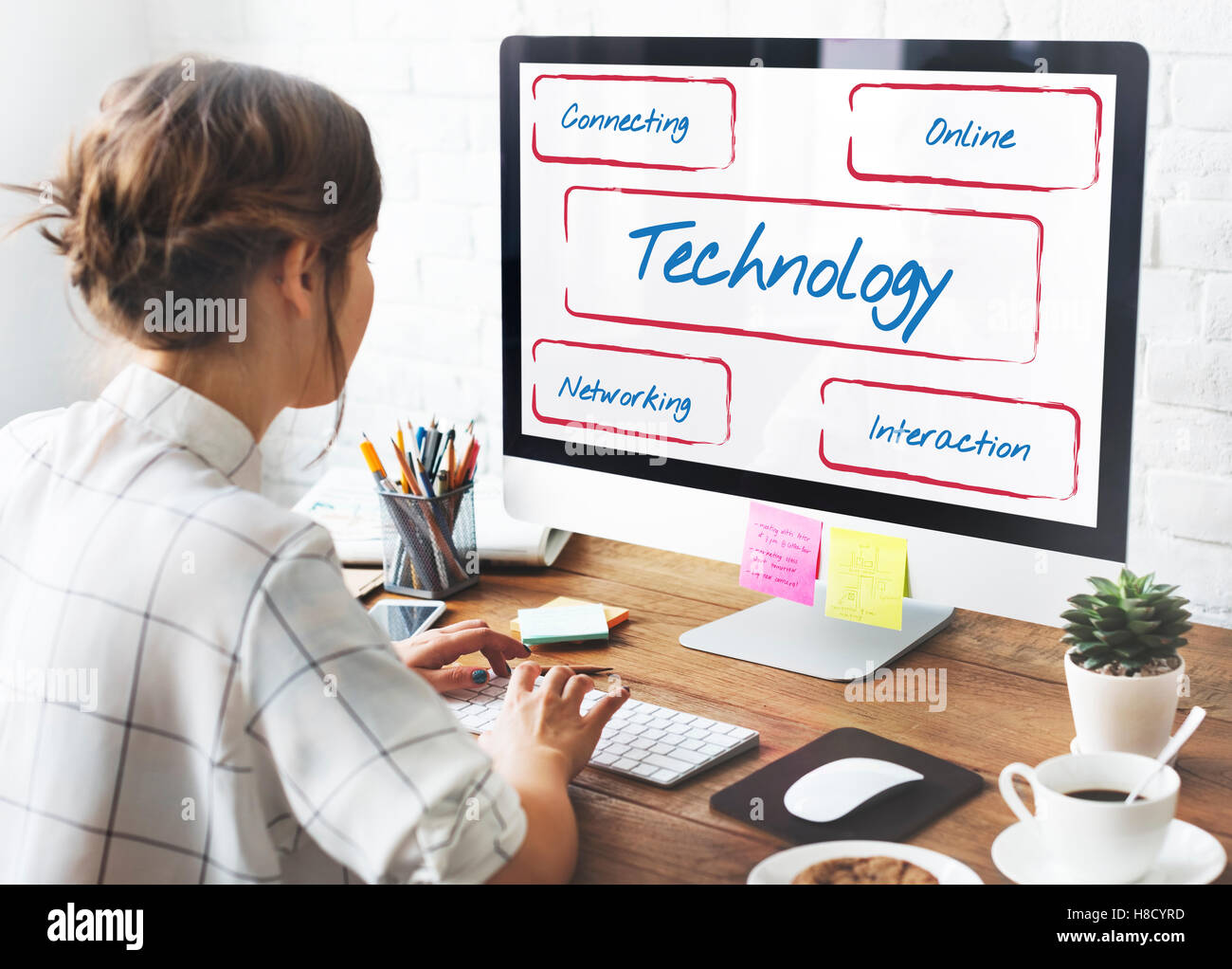 Social Network Connection Internet Digital Words Concept Stock Photo ...