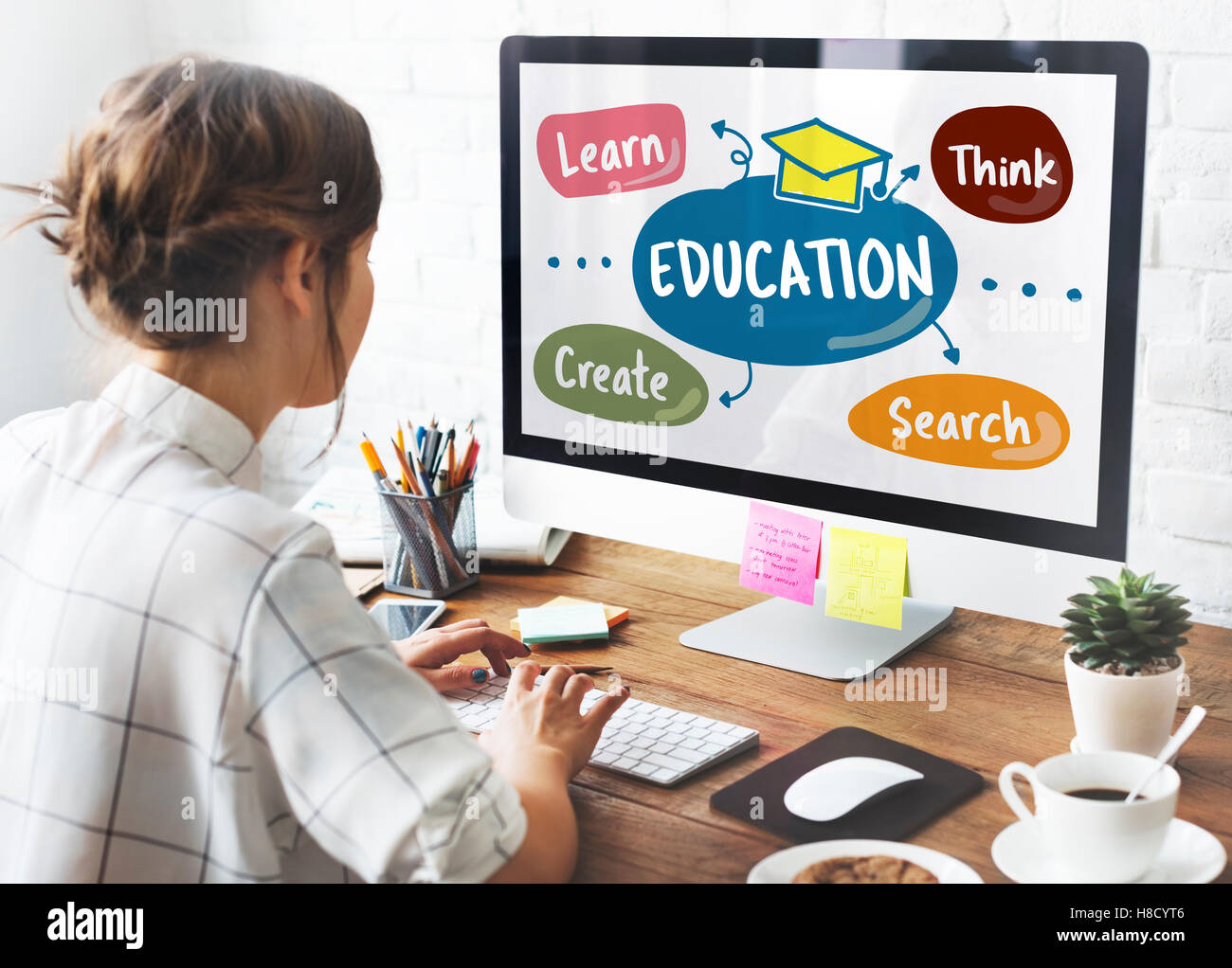 Education Create Learn Think Concept Stock Photo - Alamy