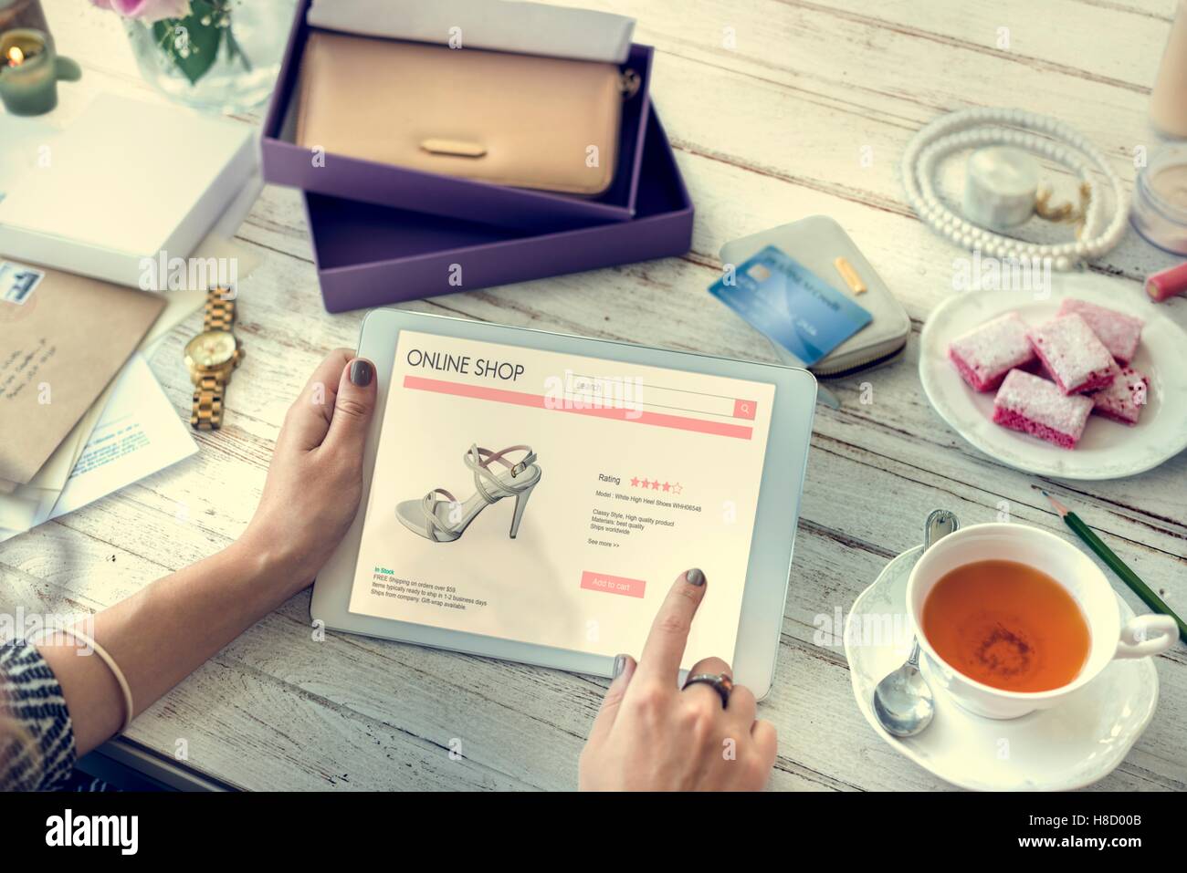 Shopping Internet Digital Connection Networking Concept Stock Photo - Alamy
